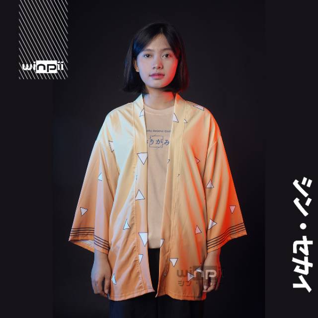 Jual Haori Zenitsu Agatsuma Anime Demon Slayer Kimetsu no Yaiba ...