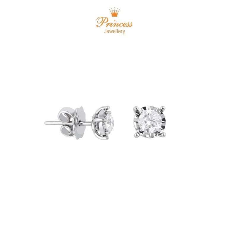 Jual Anting Solitaire Berlian GIA Sertifikat PER836098 Princess ...