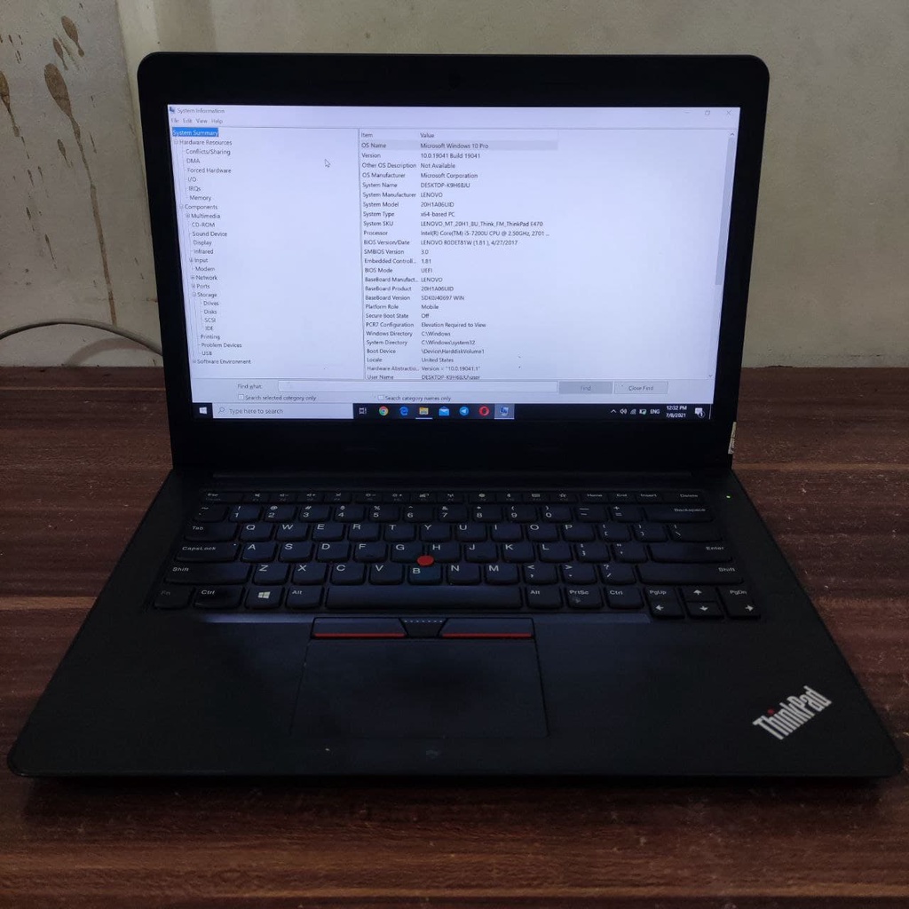 Jual Lenovo ThinkPad E470 | i5-7200U | Ram 8GB | SSD 240GB | Shopee Indonesia