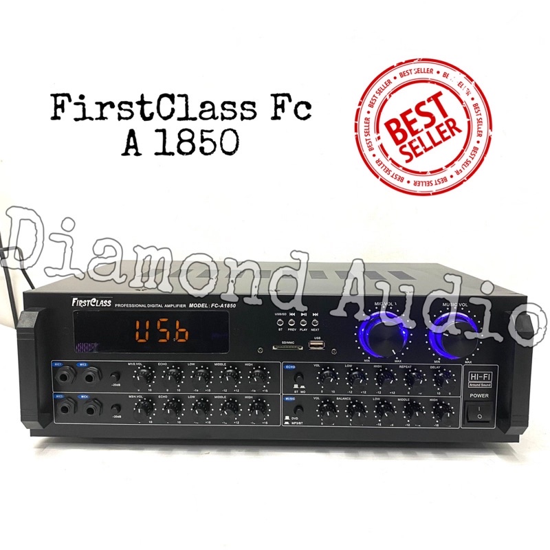 Jual Power Amplifier Firstclass Fc A1850 Usb Bluetooth Original Ampli 4 Channel Fc A 1850 ...