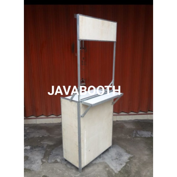Jual Free Design booth jualan lipat portable atap polos tatakan depan ...