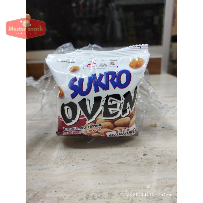 Jual Kacang Sukro Oven 12 gram (1 renceng isi 10 pcs) | Shopee Indonesia