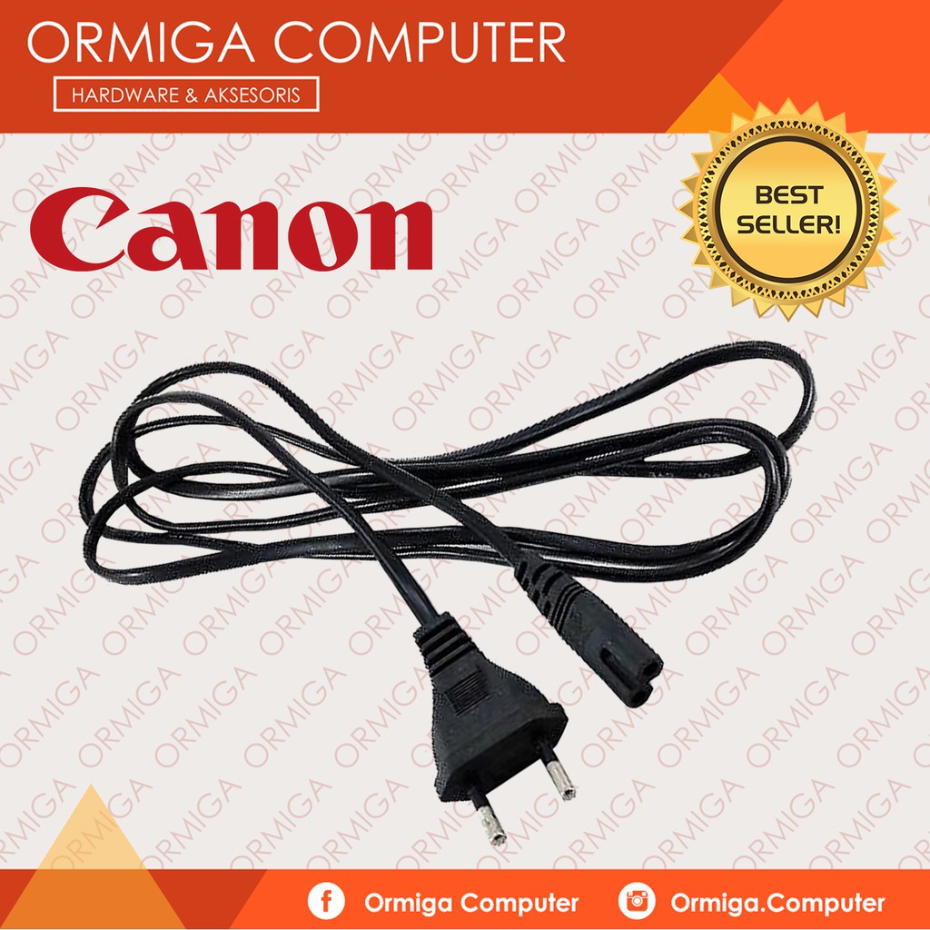 Jual KABEL POWER PRINTER 1.5m DUA LUBANG | Shopee Indonesia