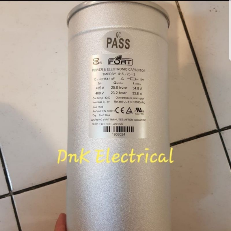 Jual Capacitor/Capasitor/Kapasitor FORT 25kvar/25 kvar 415V | Shopee Indonesia