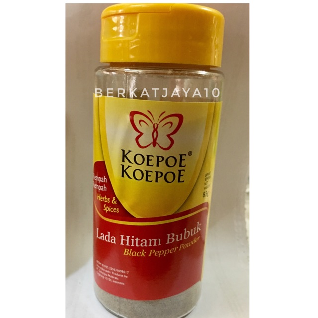 Jual Lada Hitam Bubuk Black Pepper Powder Koepoe koepoe 83gr | Shopee ...