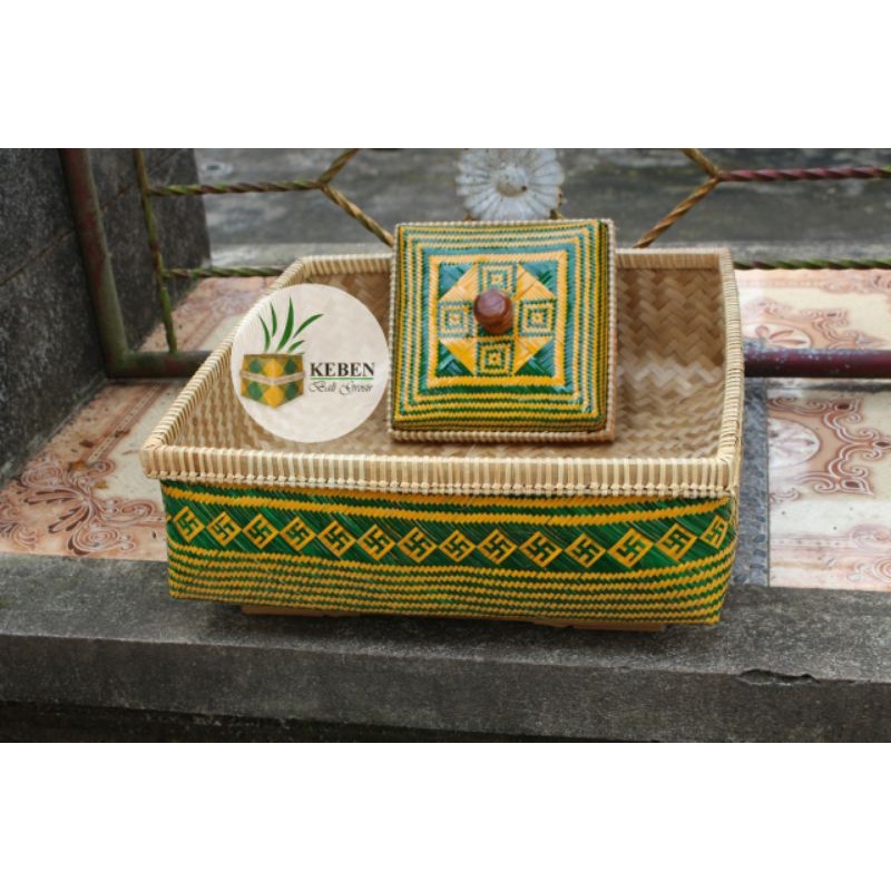 Jual Bokor Bali Bambu Kotak 40cm | Shopee Indonesia