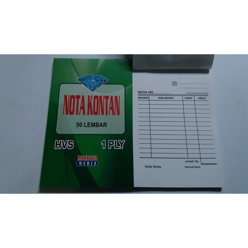 Jual NOTA KONTAN 1 PLY, NOTA KECIL, NOTA HVS, WARNA KERTAS PUTIH ...