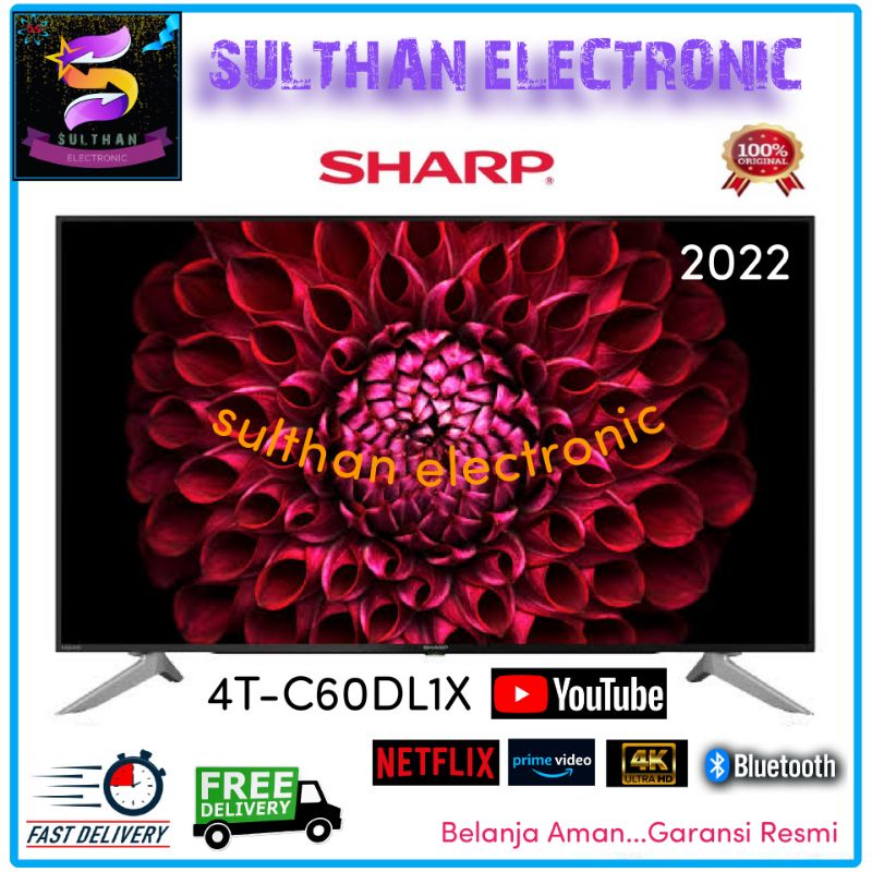 Jual SHARP 60DL1X 4K UHD SMART ANDROID TV 60 INCH 4T-C60DL1X NEW 2022 ...