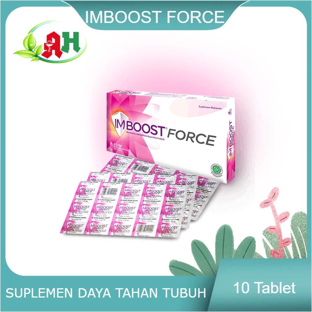 Jual Imboost Force Suplemen Daya Tahan Tubuh - 1 Strip @10 Kaplet ...