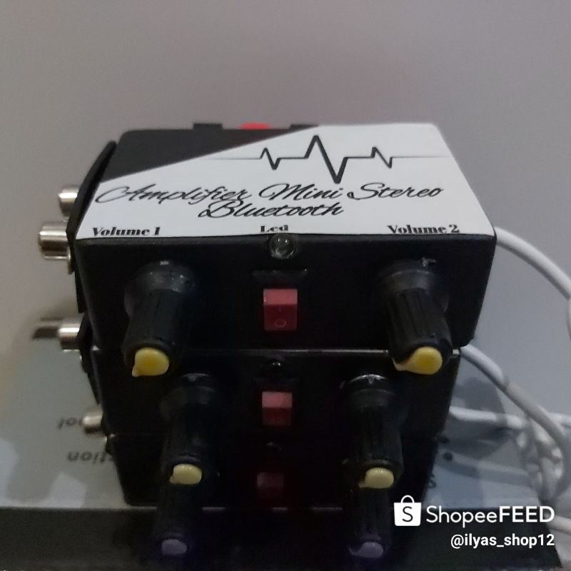 Jual Amplifier Mini Bluetooth Stereo 5V 3w 2 potensio | Shopee Indonesia