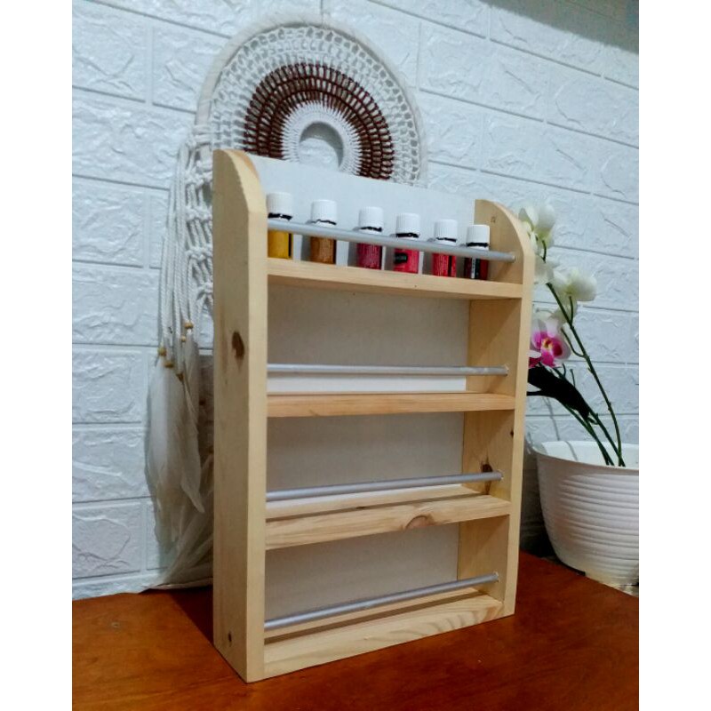 Jual Rak oil kayu kombinasi alumunium | Shopee Indonesia