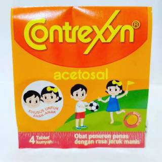 Jual Contrexyn Anak Contrexin Tablet kontreksin 1 Strip isi 4 tablet ...