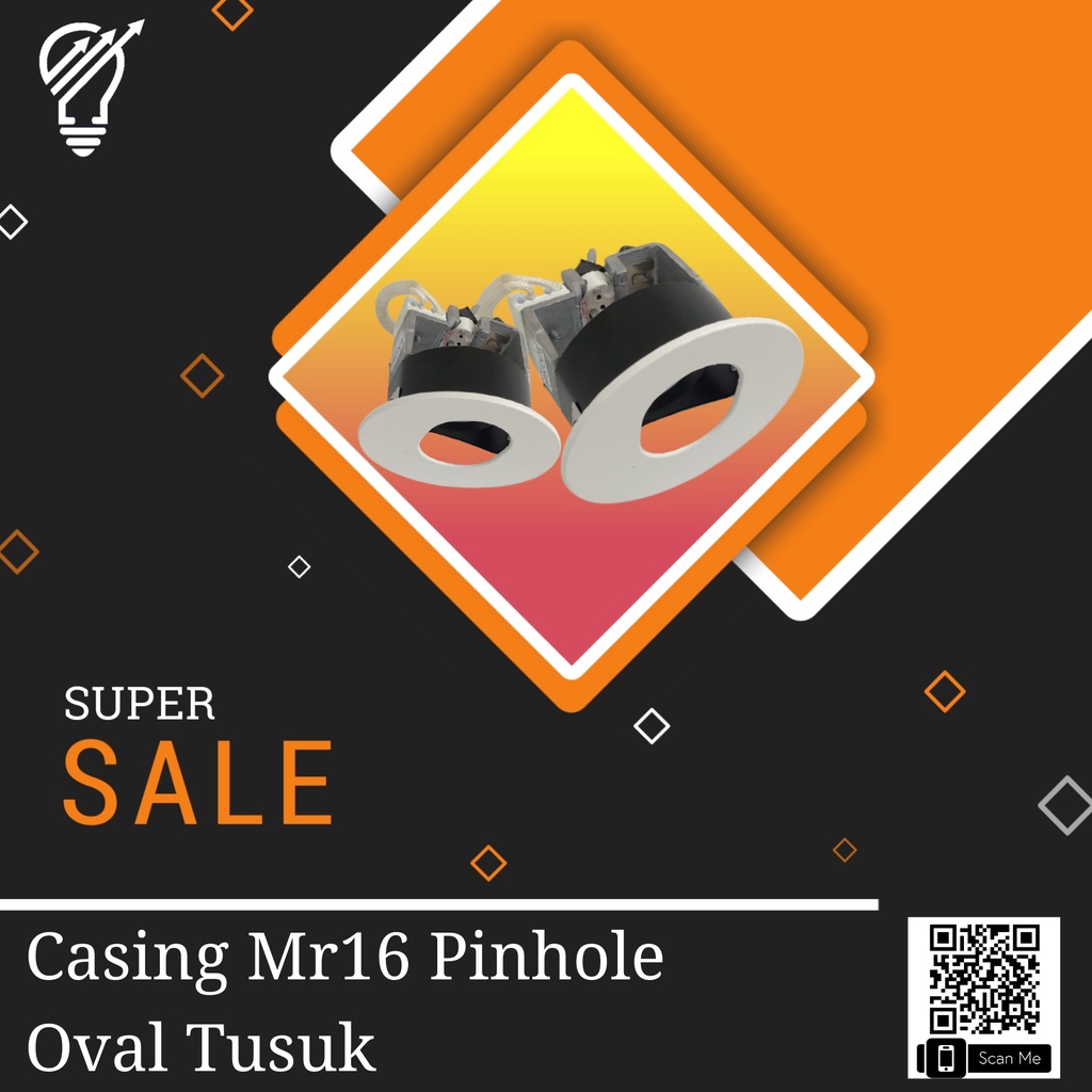 Jual Casing Mr16 Pinhole Oval Tusuk | Shopee Indonesia