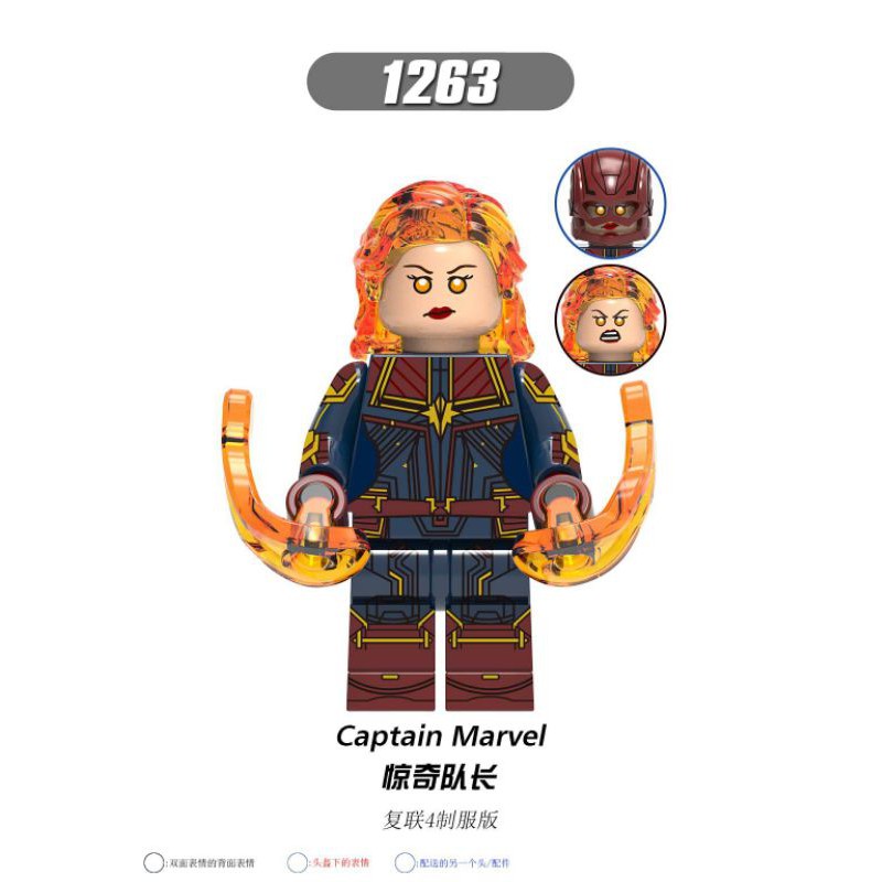 Jual Mainan Anak Lego Captain Marvel Minifigure XH1263 Minifigures ...