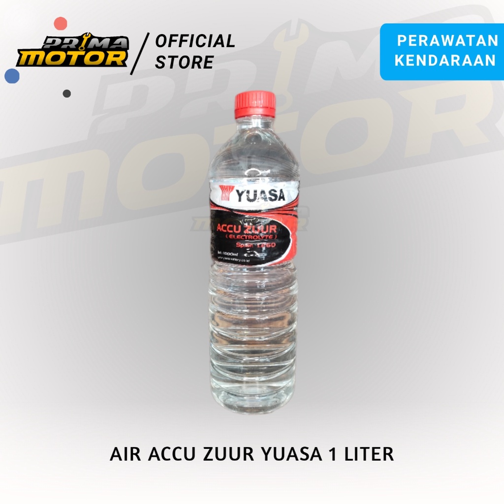 Jual Air Accu Zuur Air Aki Air Sir YUASA 1liter | Shopee Indonesia