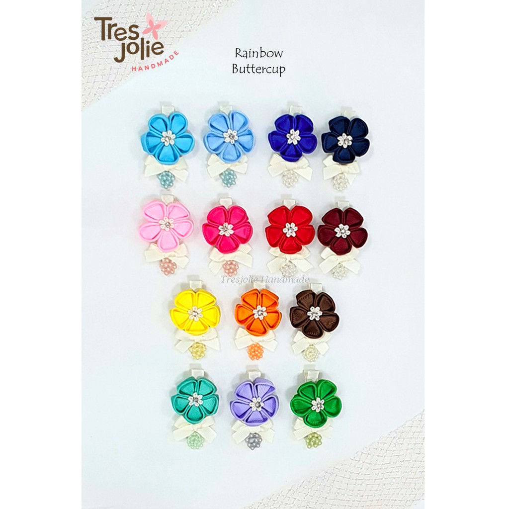 Jual Rainbow Buttercup (Handmade Hairpin Jepit Anak Cantik & Cute ...