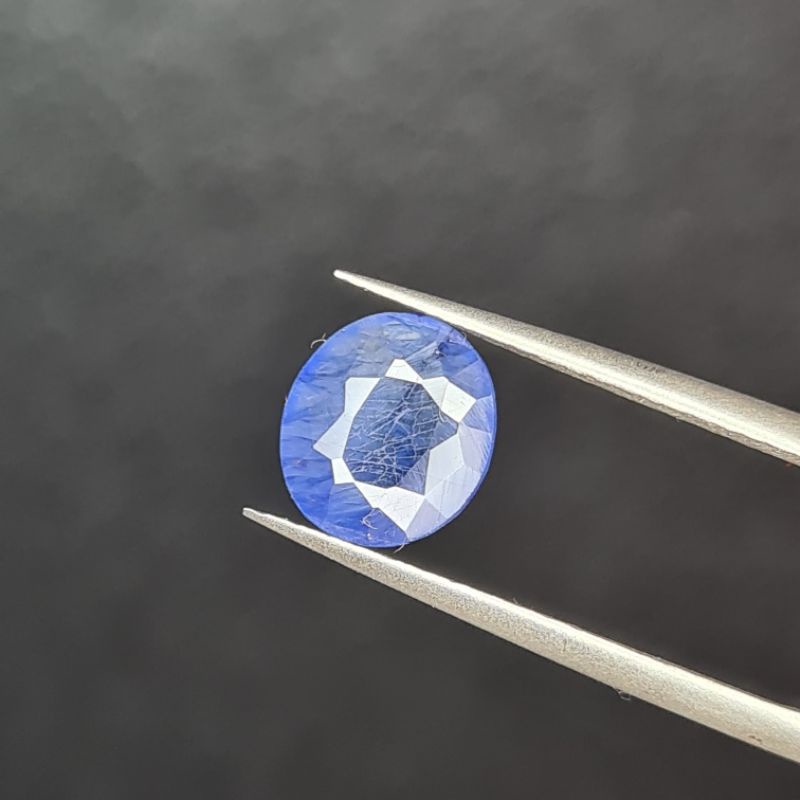 Jual Natural Blue Sapphire 1.05ct Batu Safir Biru XT038 | Shopee Indonesia