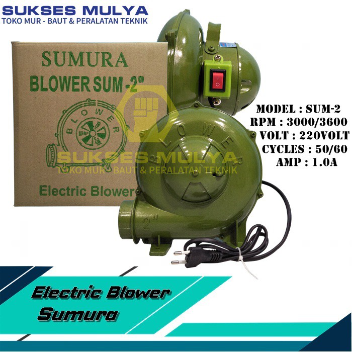 Jual SUMURA blower keong 2 inch Mesin Peniup Angin Body Besi / Kipas ...