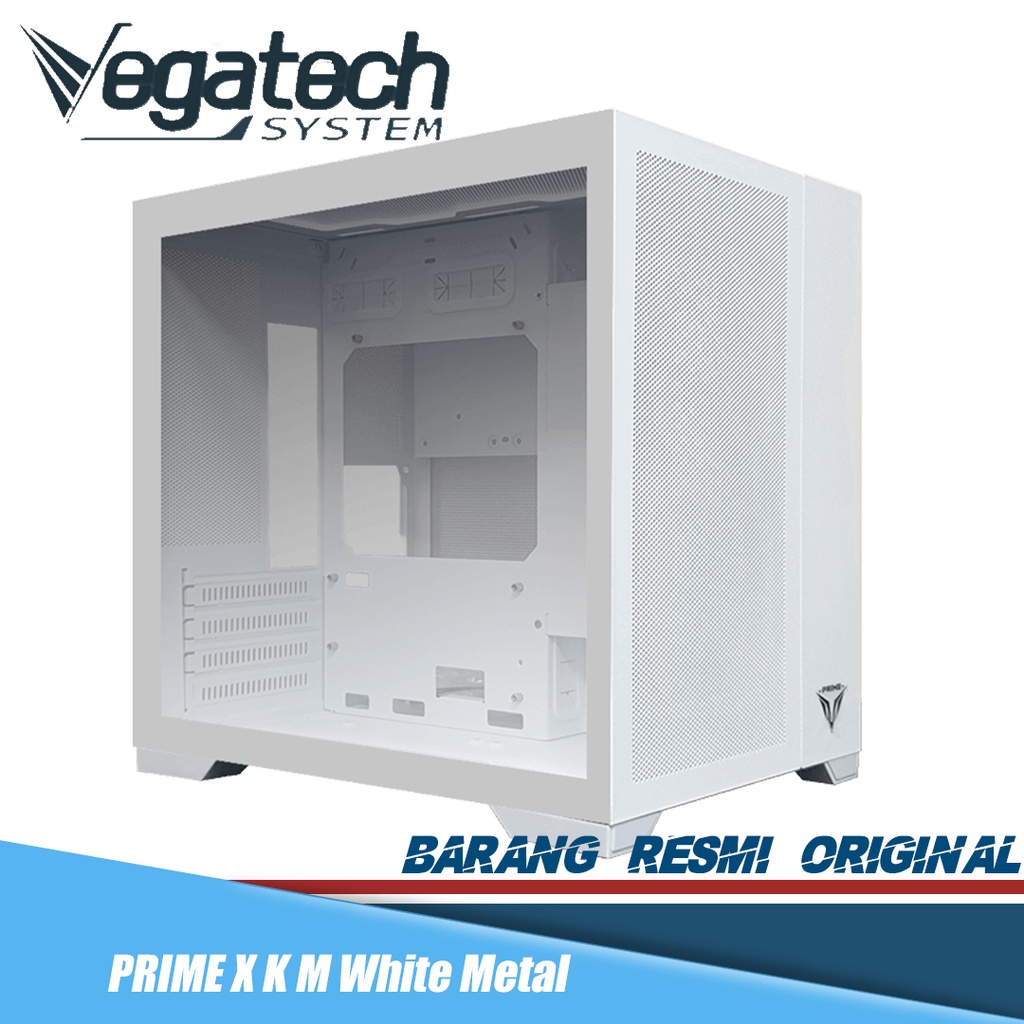 Jual Casing PRIME X-[KM] METAL White - mATX LEFT TEMPERED GLASS ...