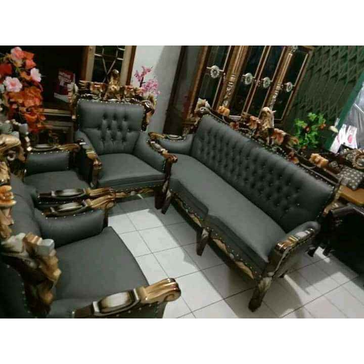 Jual Kursi Tamu Sofa Garuda /Kursi Ruang Tamu Ukir | Shopee Indonesia