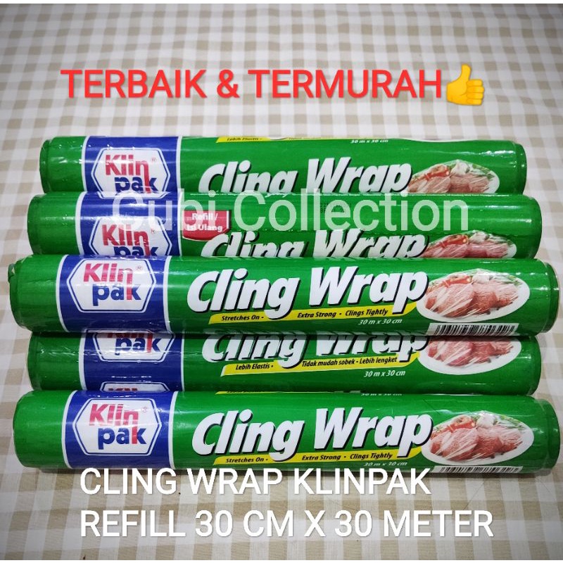 Jual KLINPAK CLING WRAP KLIN PAK 30CM X 30 METER KOTAK & REFILL TERBAIK ...