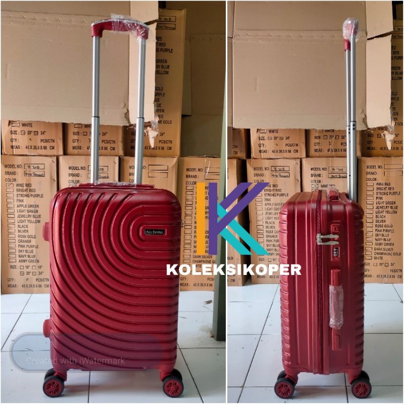 Jual Koper Import Polo Denmas / Goflex Polycarbonate TSA Lock ukuran 20 ...