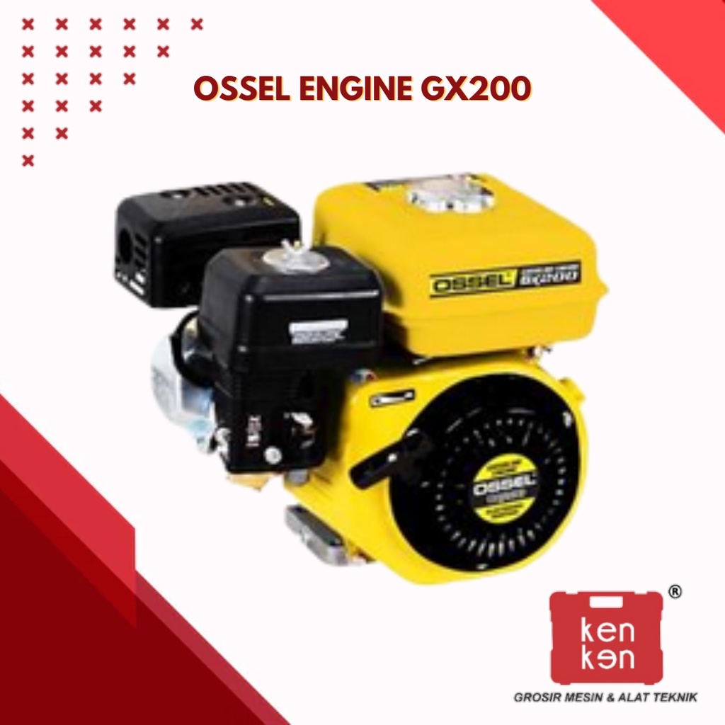 Jual ENGINE MESIN PENGGERAK MESIN KETINTING OSSEL ENGINE GX200 (6.5HP ...