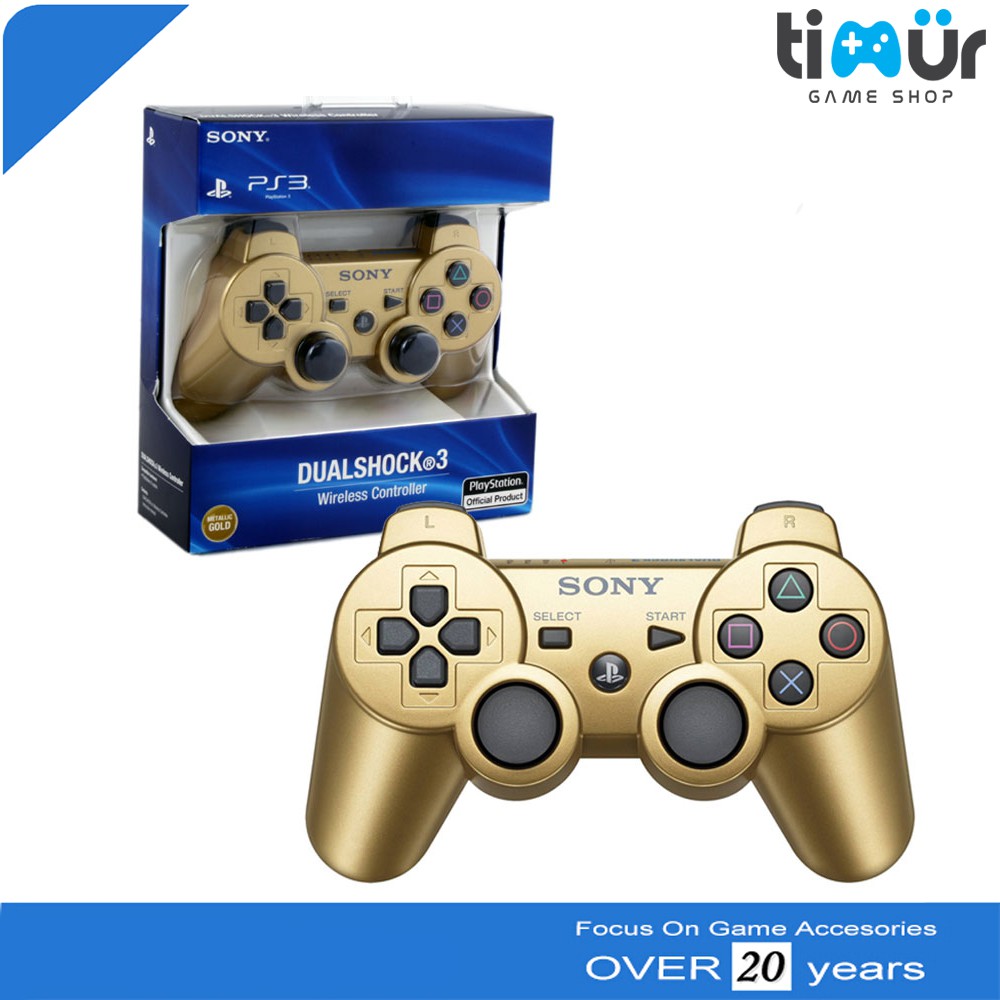Jual Stik Stick PS3 Wireless Original Ori Pabrik Warna Gold | Shopee ...