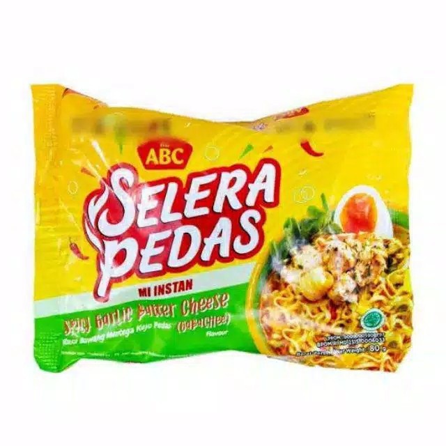 Jual [Paket 5pc] Mie ABC Selera Pedas Rasa Spicy Garlic Butter Cheese ...