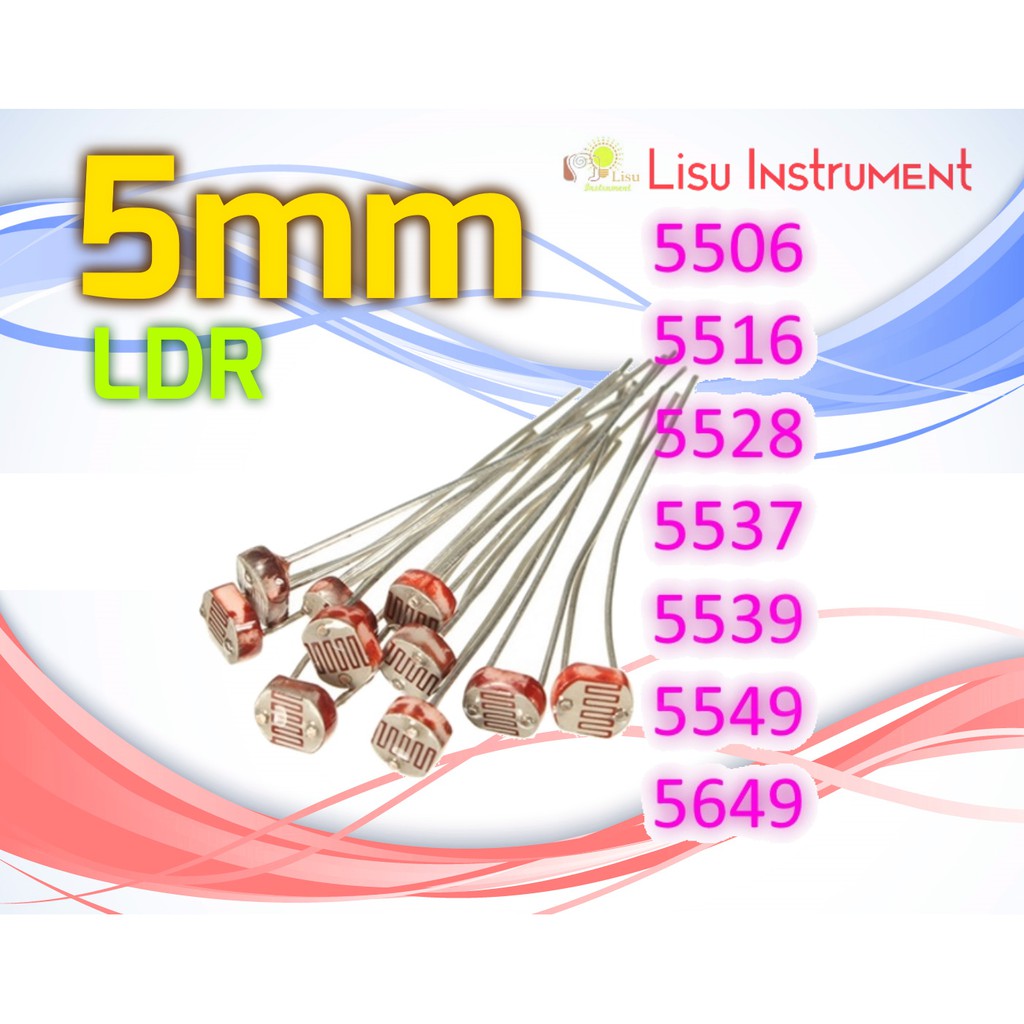 Jual Photoresistor Light Dependent Resistor LDR Sensor GL5539 GL5516 ...