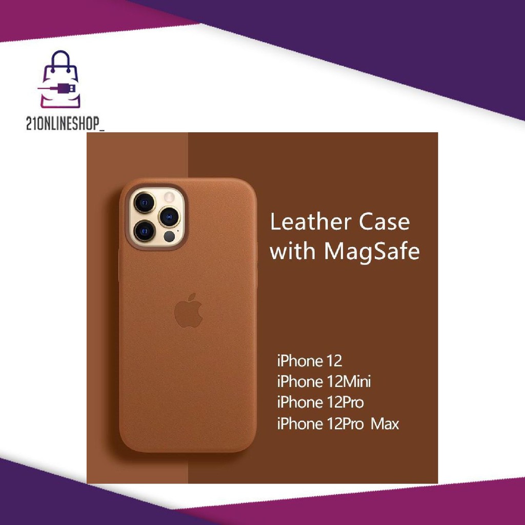 Jual Leather Case Magsafe Case iPhone 12 Pro 6,1 Leather Magsafe Case ...