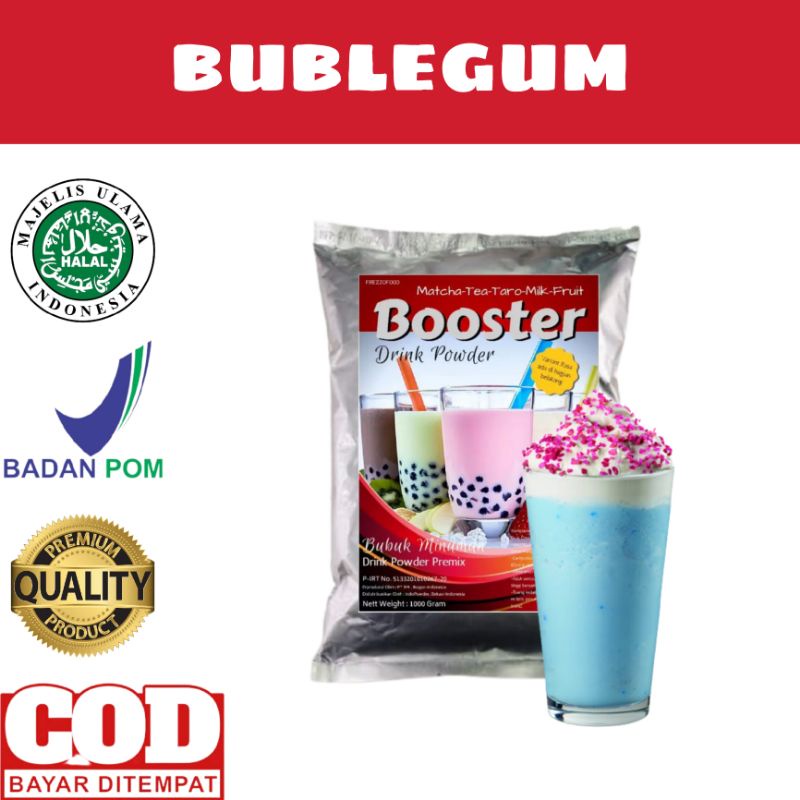 Jual BUBUK MINUMAN PERMEN KARET/BUBUK MINUMAN BUBBLE GUM 1kg/POWDER ...