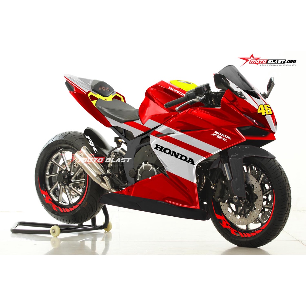 Jual Decal Sticker Motor Motoblast - CBR250RR Red ala Ducati-Full Body ...