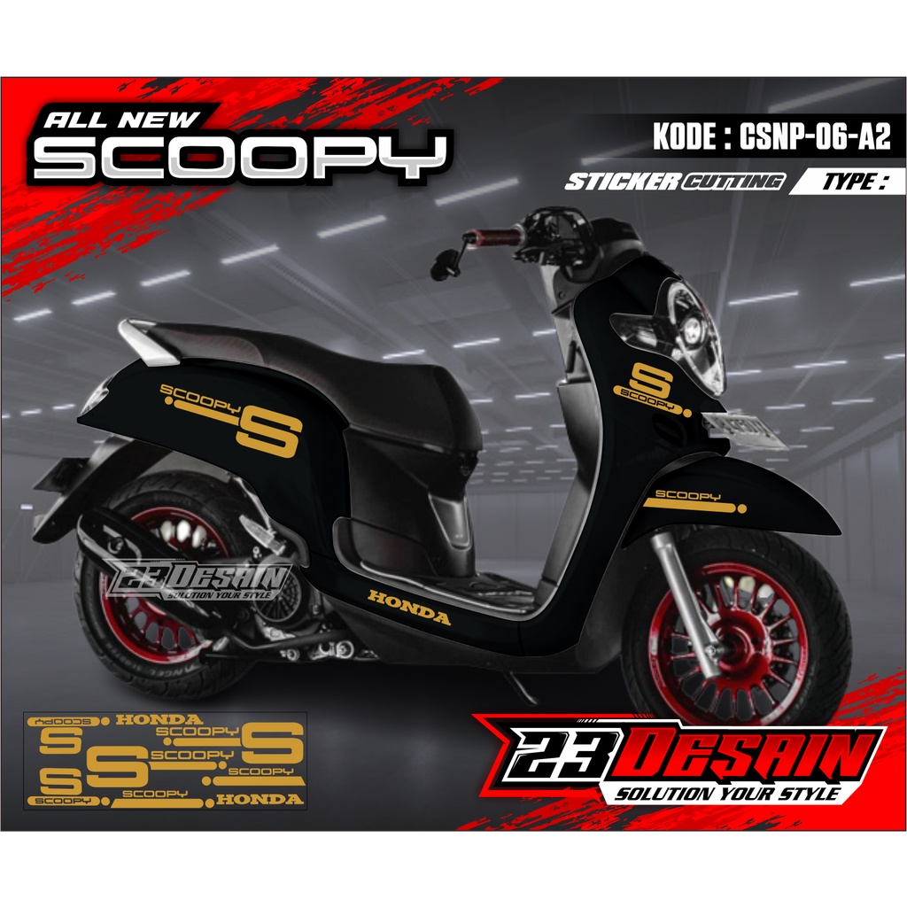Jual STRIPING STIKER SCOOPY LIST SIMPLE Cutting Stiker Striping Scoopy ...