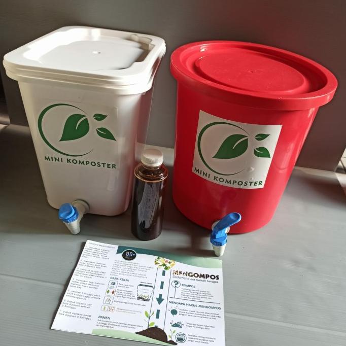 Jual BERGARANSI paket super mini komposter rumah tangga kapasitas 8 ...
