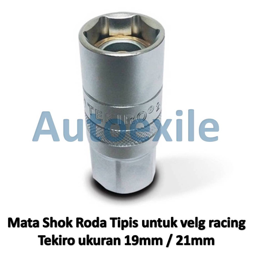 Jual Mata Kunci Shok Roda Tipis Tekiro Segienam 19mm / 21mm untuk buka ...