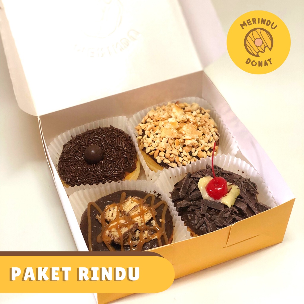 Jual Donat Premium Mix Paket Rindu - Merindu Donat Surabaya | Shopee ...
