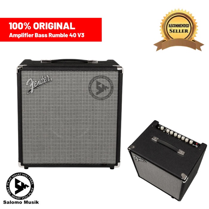 Jual Fender Rumble 40 V3 Bass Combo Amplifier 230V EU Original | Shopee ...