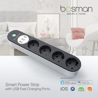 Jual Bosman Smart Power Strip - Colokan Stop Kontak Wifi IoT Smart Home | Shopee Indonesia
