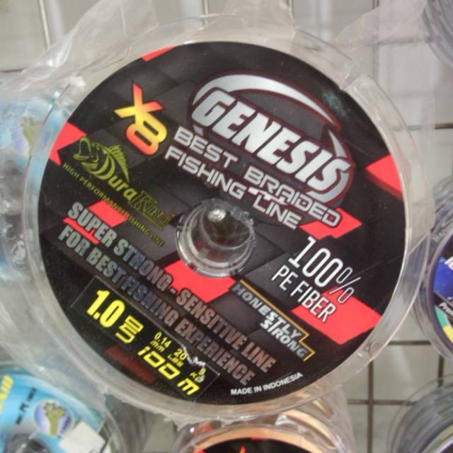 Jual Senar pancing Benang PE Genesis 100m ukuran ditulis | Shopee Indonesia