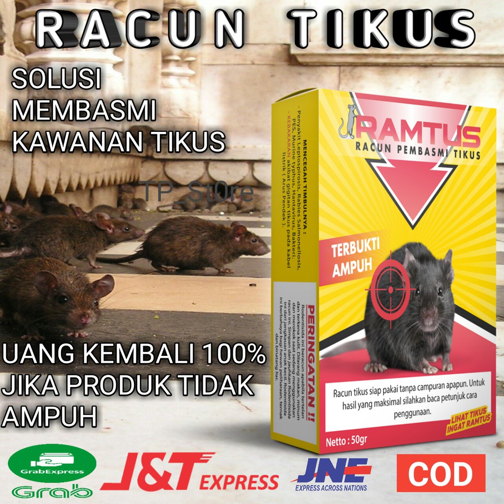 Jual RAMTUS RACUN TIKUS AMPUH 50 gr 1 PACK/OBAT MEMATIKAN KOLONI TIKUS ...