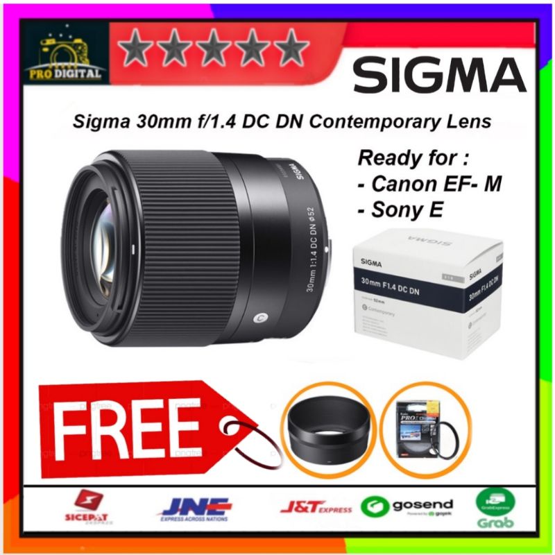 Jual LENSA SIGMA 30MM F1.4 DC DN FOR KAMERA SONY E-MOUNT DAN CANON ...