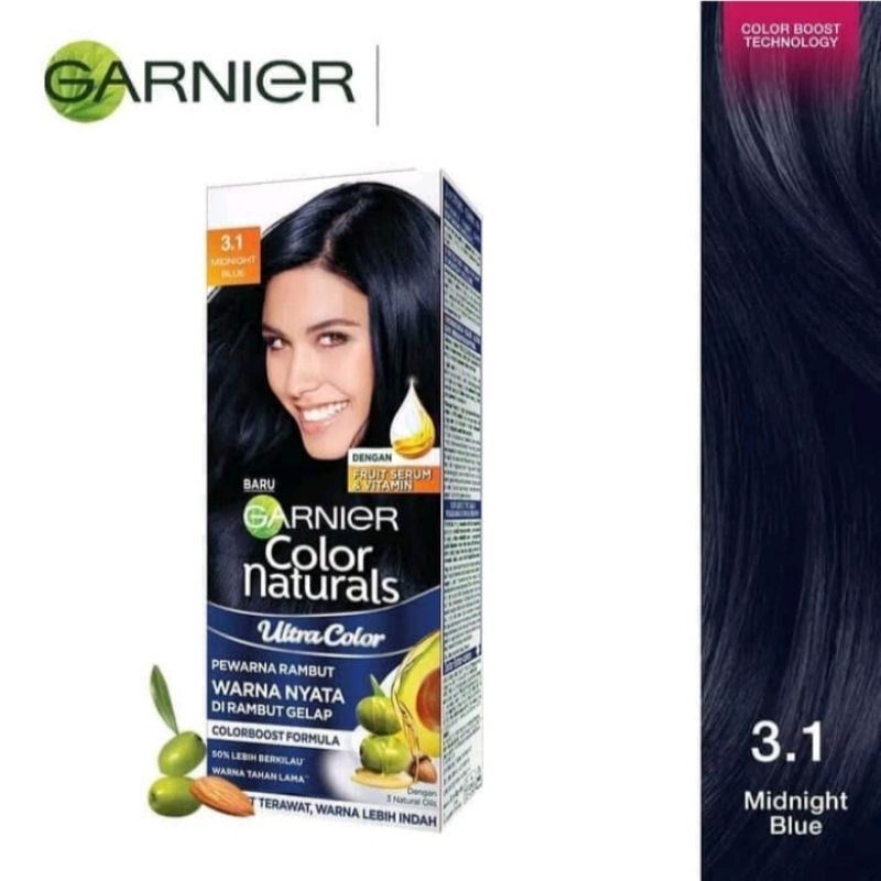 Jual GARNIER Hair Color Naturals 3.1 [ Midnight Blue ] | Shopee Indonesia