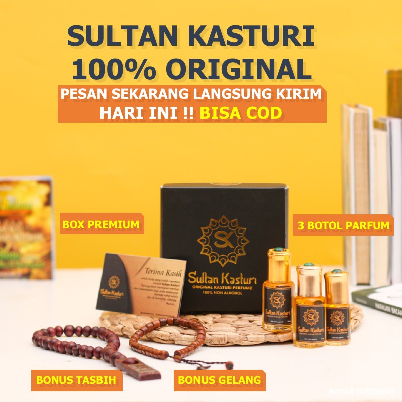 Jual [COD] 100% ORIGINAL SULTAN KASTURI Minyak Sultan Kasturi Kasturi Sultan ASLI TANPA ALKOHOL ...