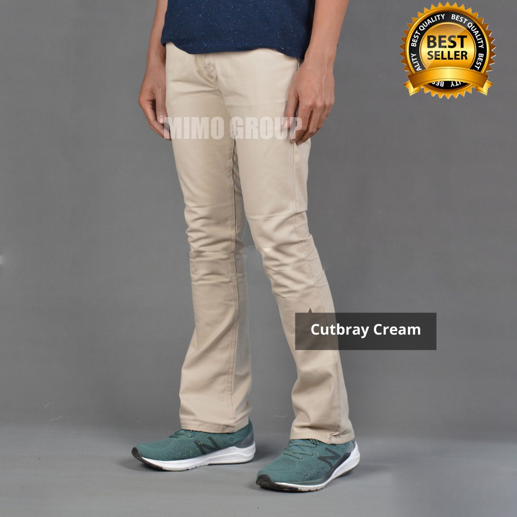 Jual Celana Cino Pria Cutbray Panjang Bahan Katun Twill Size 27-38 ...