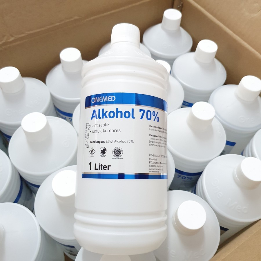 Jual Alkohol 70% 1 Liter Onemed alcohol 70% food grade | Shopee Indonesia