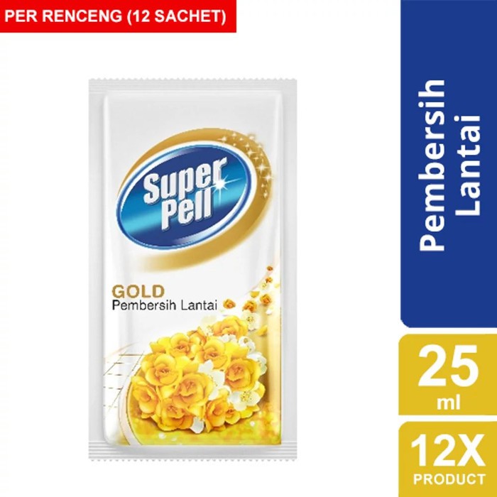 Jual Super Pell pembersih lantai Sachet Rencengan Superpel 12pcs (sachet) | Shopee Indonesia