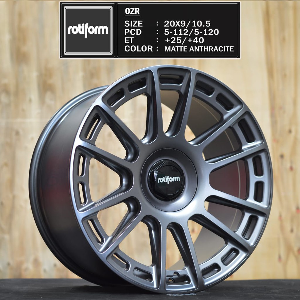 Jual VELG ROTIFORM OZR R20x9/10,5 5x112/120 +25/40 WARNA MATTE ...