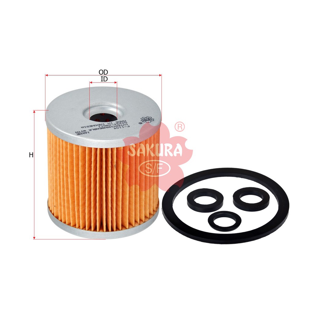 Jual Sakura Fuel Filter Solar F-1104 Forklift 7D20, 3 FD-50-60-78 ...