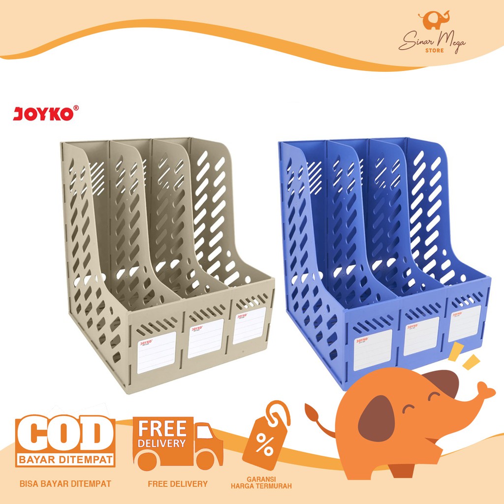 Jual Joyko Box File BOF-3GR Grey & BOF-3BE Blue / Keranjang Dokumen ...